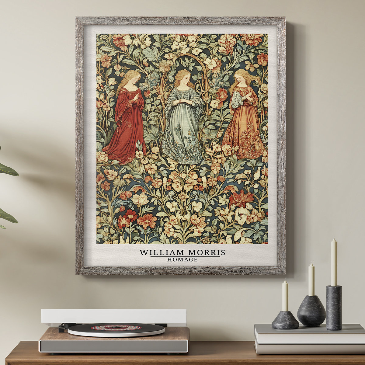 Winston Porter WM MORRIS Series DCCCLXVII Framed Print - Solid Wood ...
