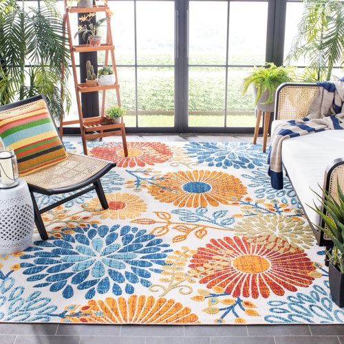 Flat Pile Outdoor Rugs You'll Love | Wayfair