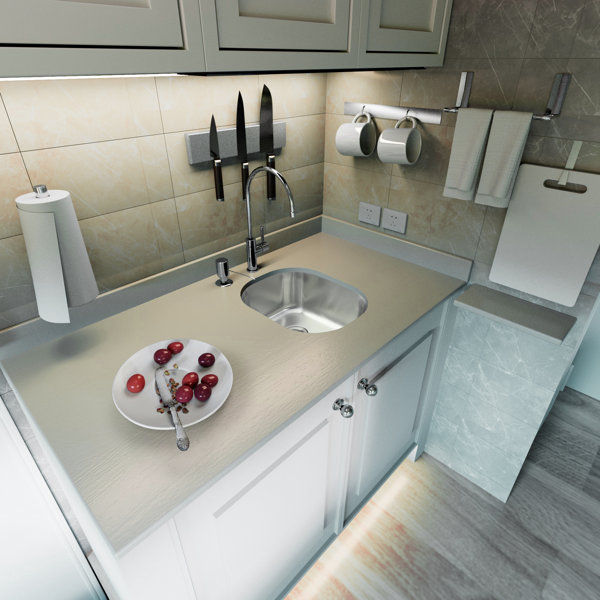 LQS 14"L X 18"W Stainless Steel Bar Sink Undermount RV Sink Small ...