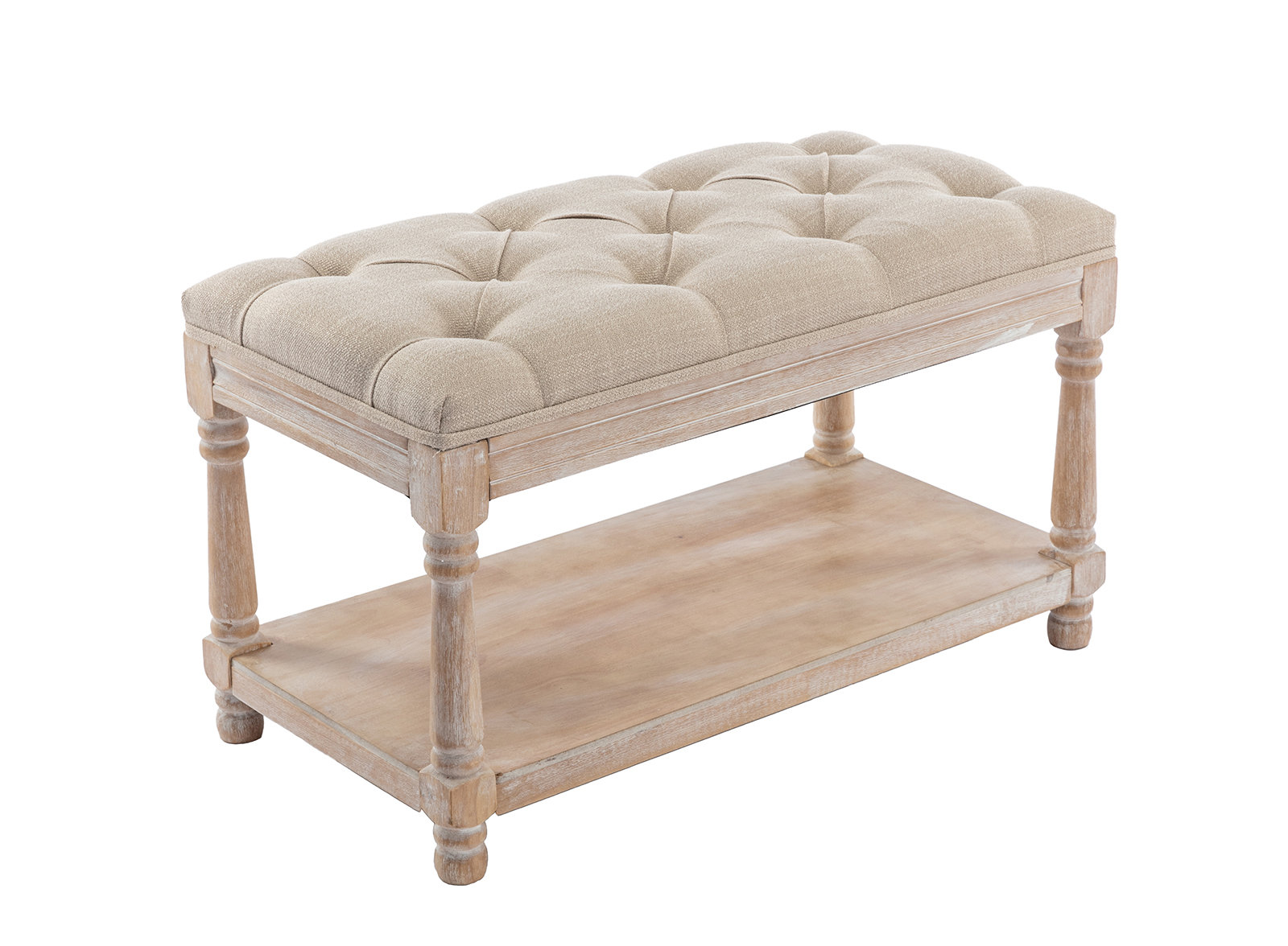 Ophelia & Co. Eirwyn Linen Upholstered Storage Bench & Reviews | Wayfair