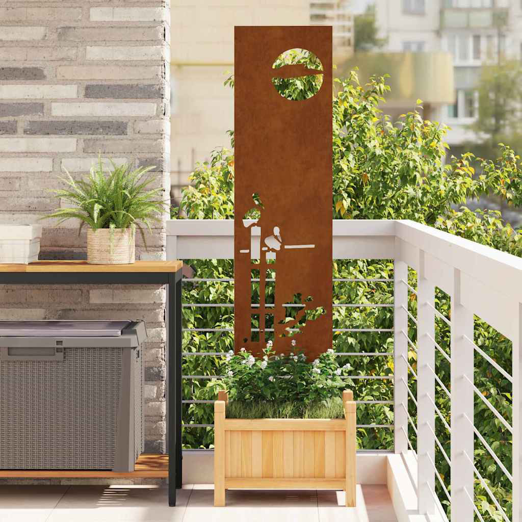 Vidaxl Garden Decorative Panel Rusty 32 X 140 Cm Weathering Steel ...