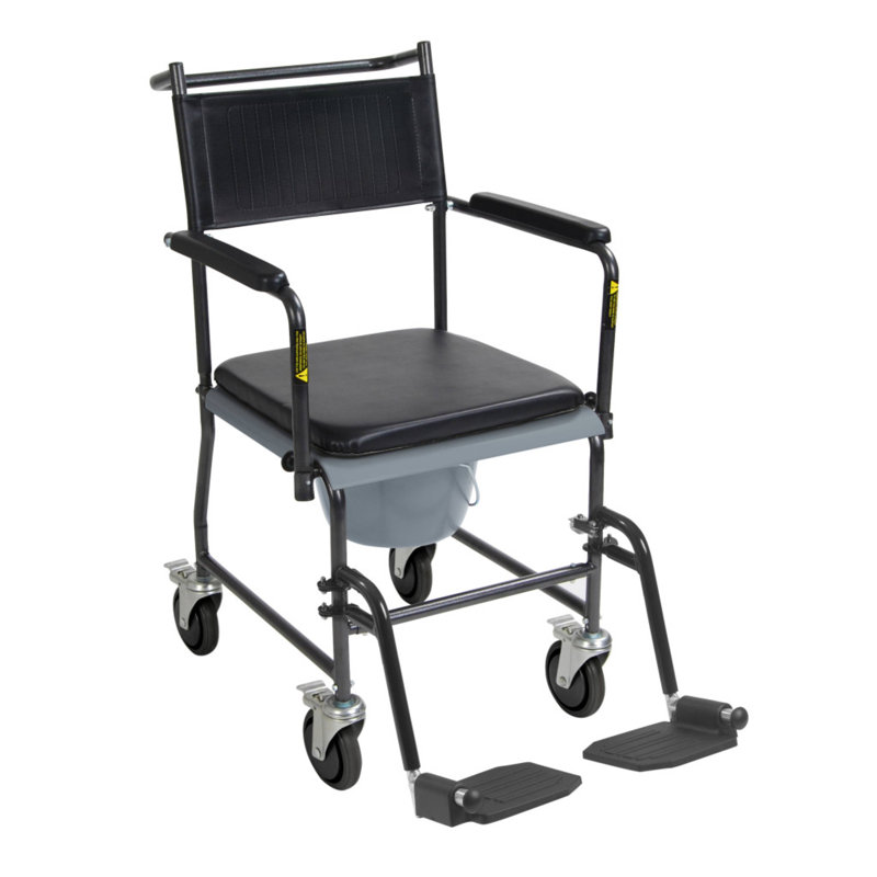 Drive Medical Upholstered Drop Arm Wheeled Commode | Wayfair