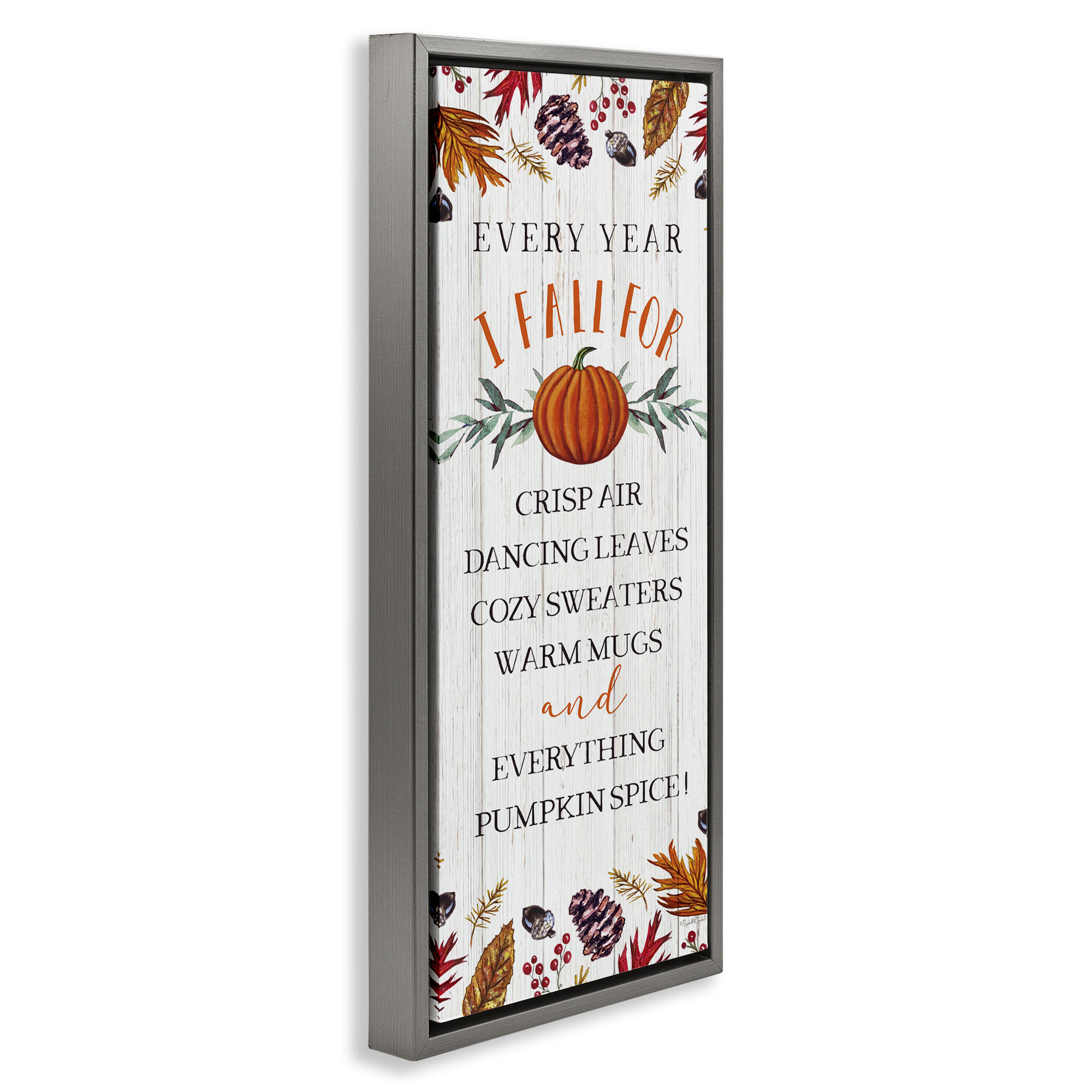 August Grove® Every Year Favorite Fall Things Floating Frame, design by ...