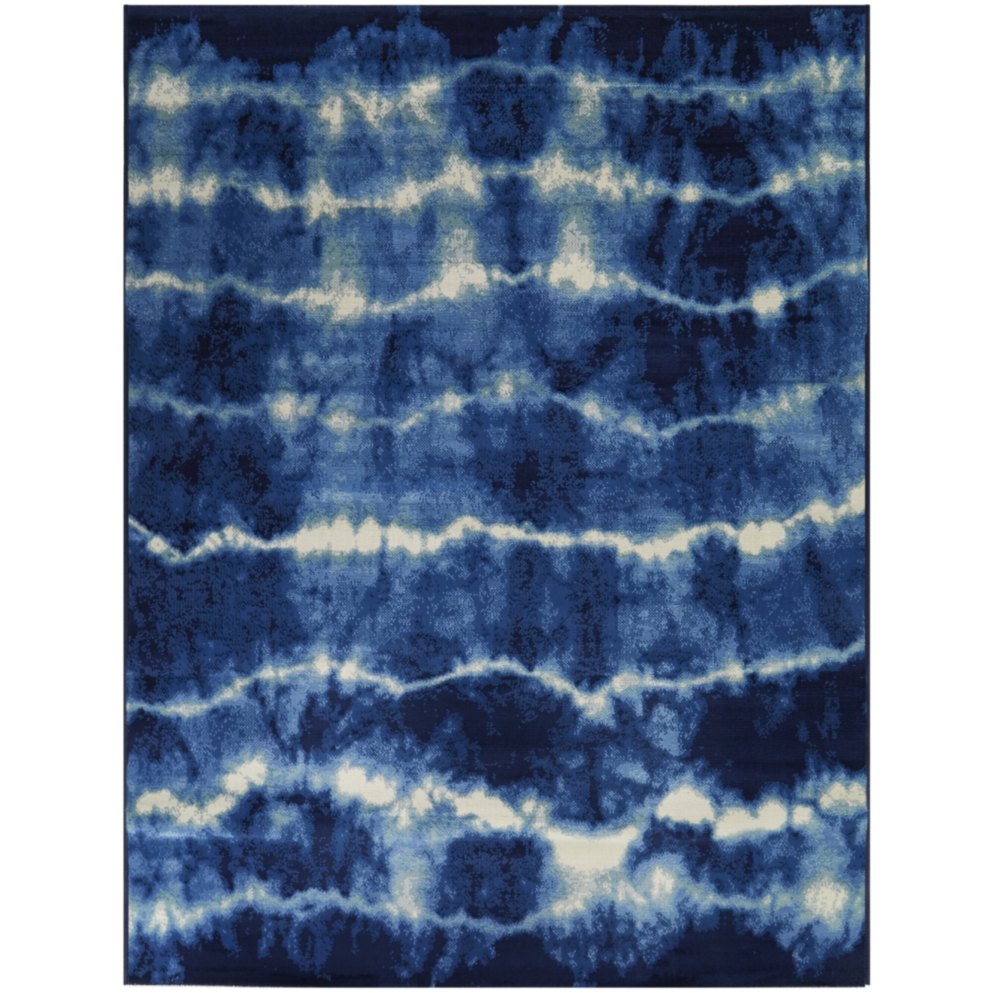 Balta Rugs Abstract Machine Woven Indoor / Outdoor Area Rug in Blue ...