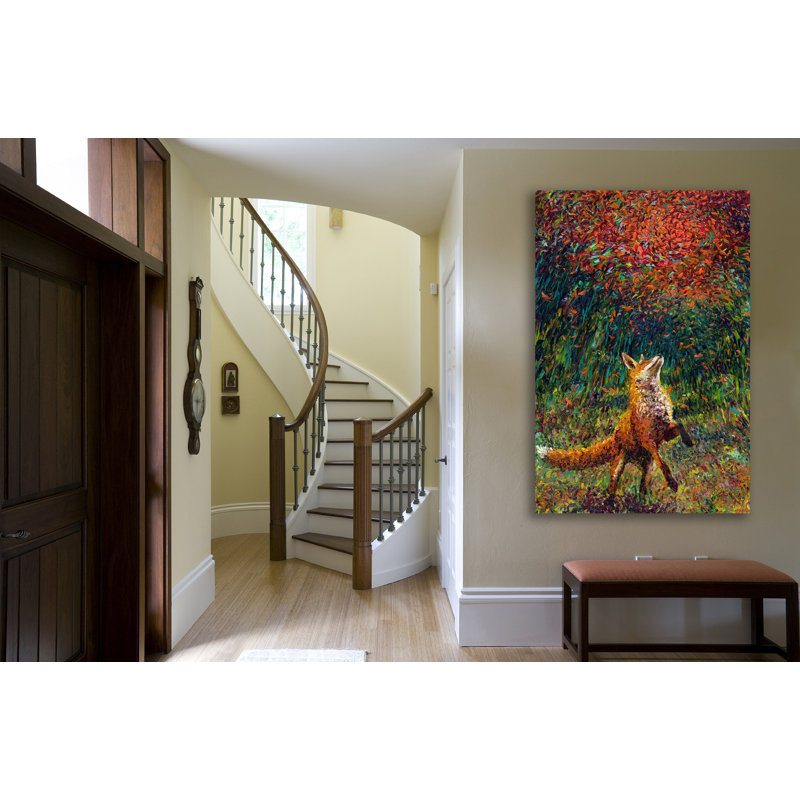 ClassicLiving Fox Fire by Iris Scott - Wrapped Canvas Graphic Art ...