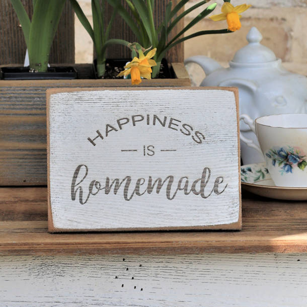 Gracie Oaks Hiya UV/Fade Resistant Wood Text & Numbers Wall Decor ...