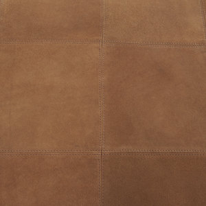 Birch Lane™ Sharita Leather Low Profile Square Pouf with Patchwork ...