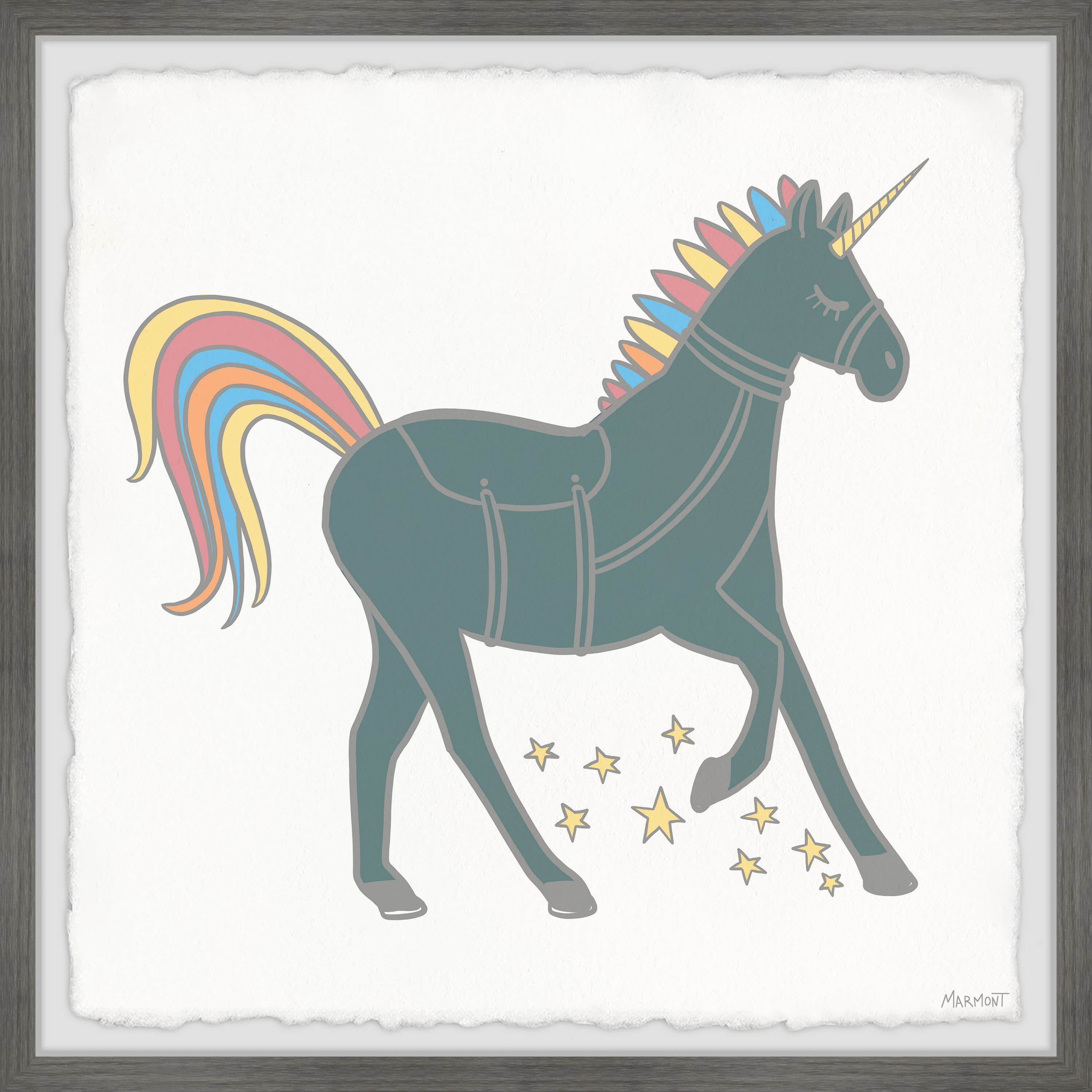 Isabelle & Max™ Brewster Unicorn Framed Print - Wayfair Canada