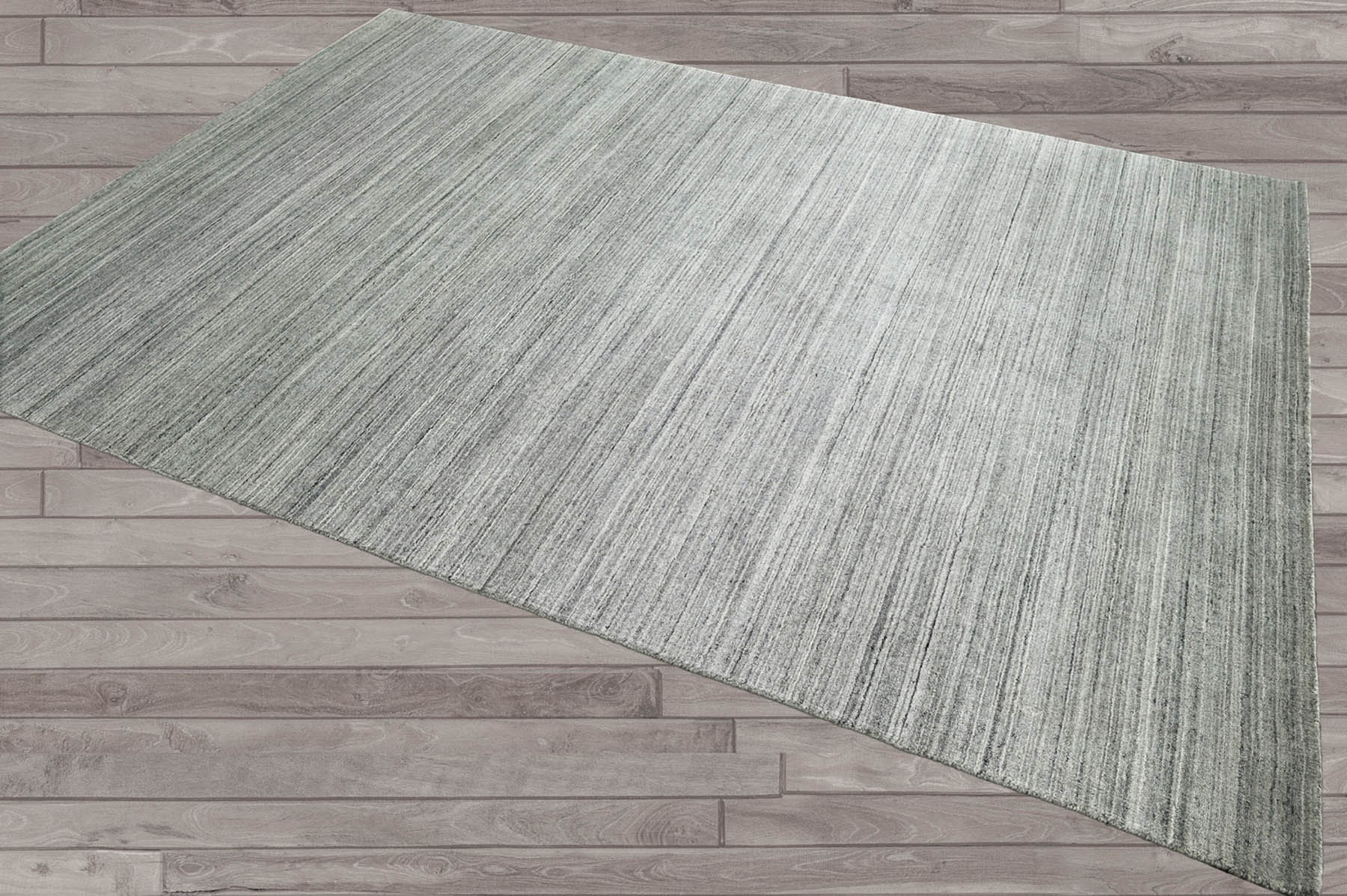 17 Stories Torbin One-of-a-Kind Area Rug in Tone On Tone Gray | Wayfair
