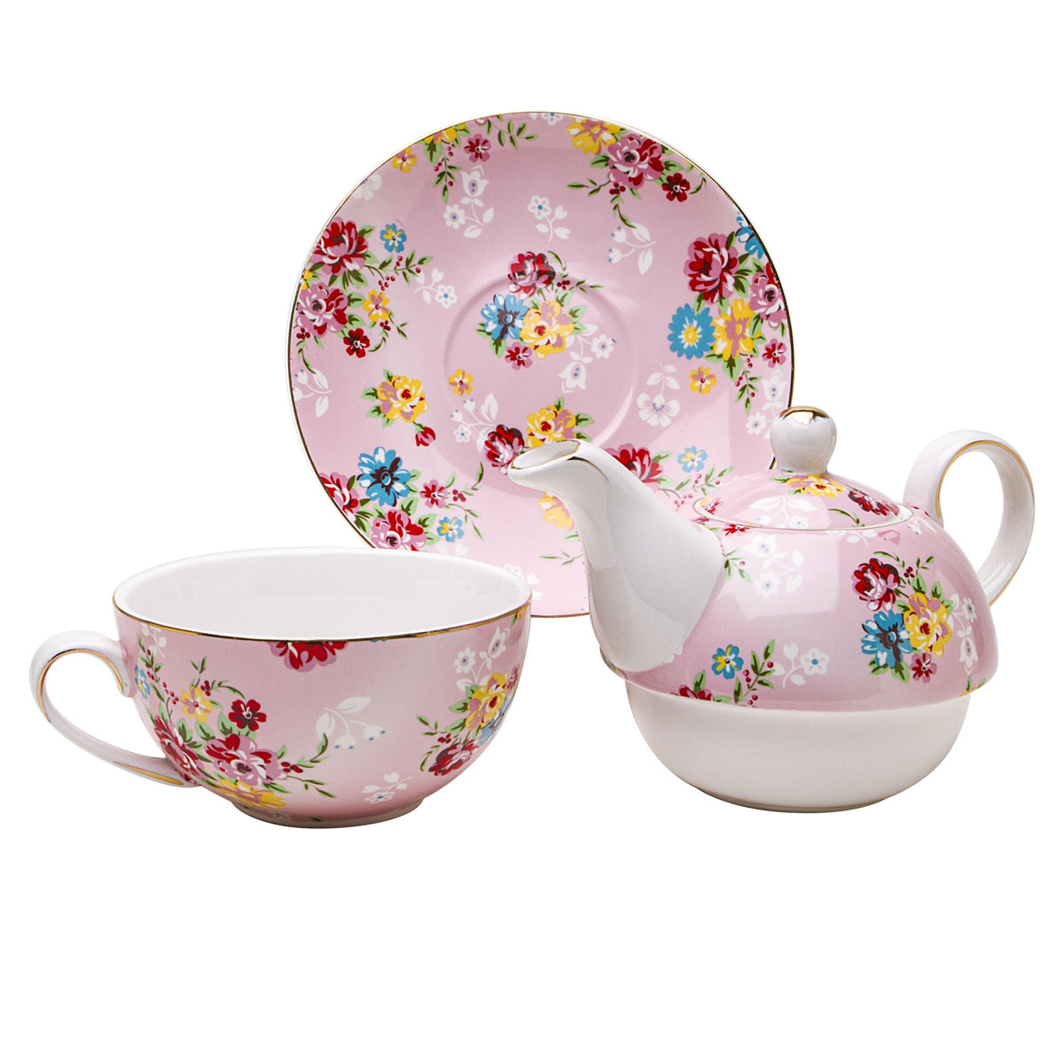 Grace's Tea Ware Porcelain Tea For One Set | Wayfair