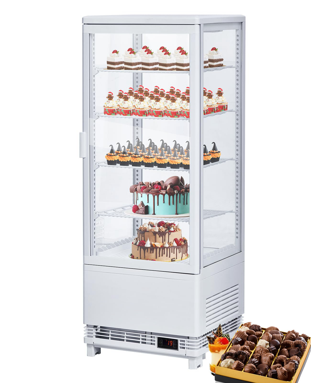 Zstar Cake 3.5 cu.ft. Refrigerated Display Case | Wayfair