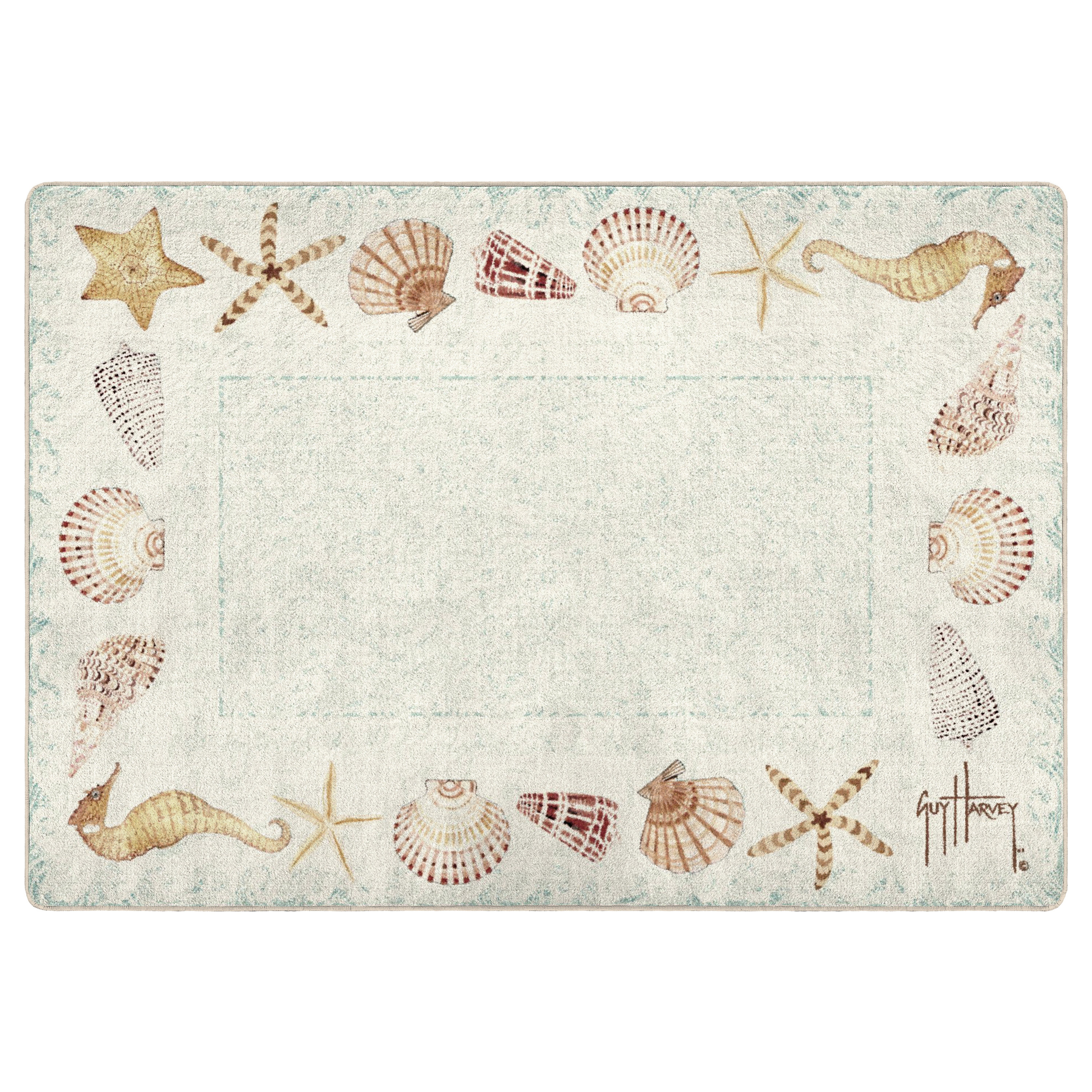 Milliken Guy Harvey Seashell Swirl Area Rug & Reviews | Wayfair
