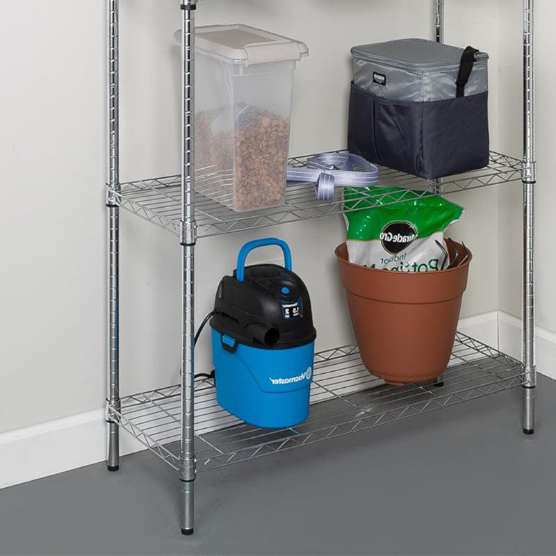 Mint Pantry® 5-Tier Chrome Heavy-Duty Adjustable Shelving Unit with 200 ...