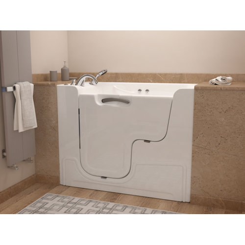 Therapeutic Tubs Mohave 53'' x 29'' Walk-in Whirlpool Fiberglass ...