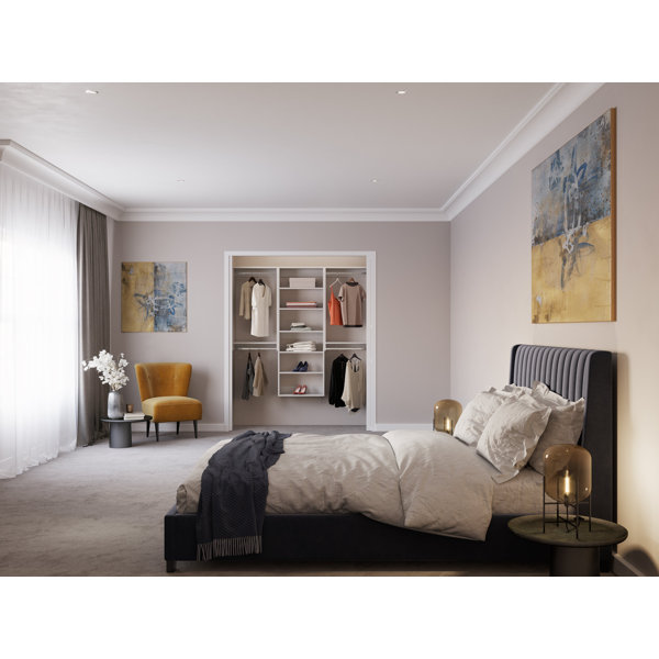 Modular Closets Closet System Walk-In Sets, 2 Double Hanging Unit with ...