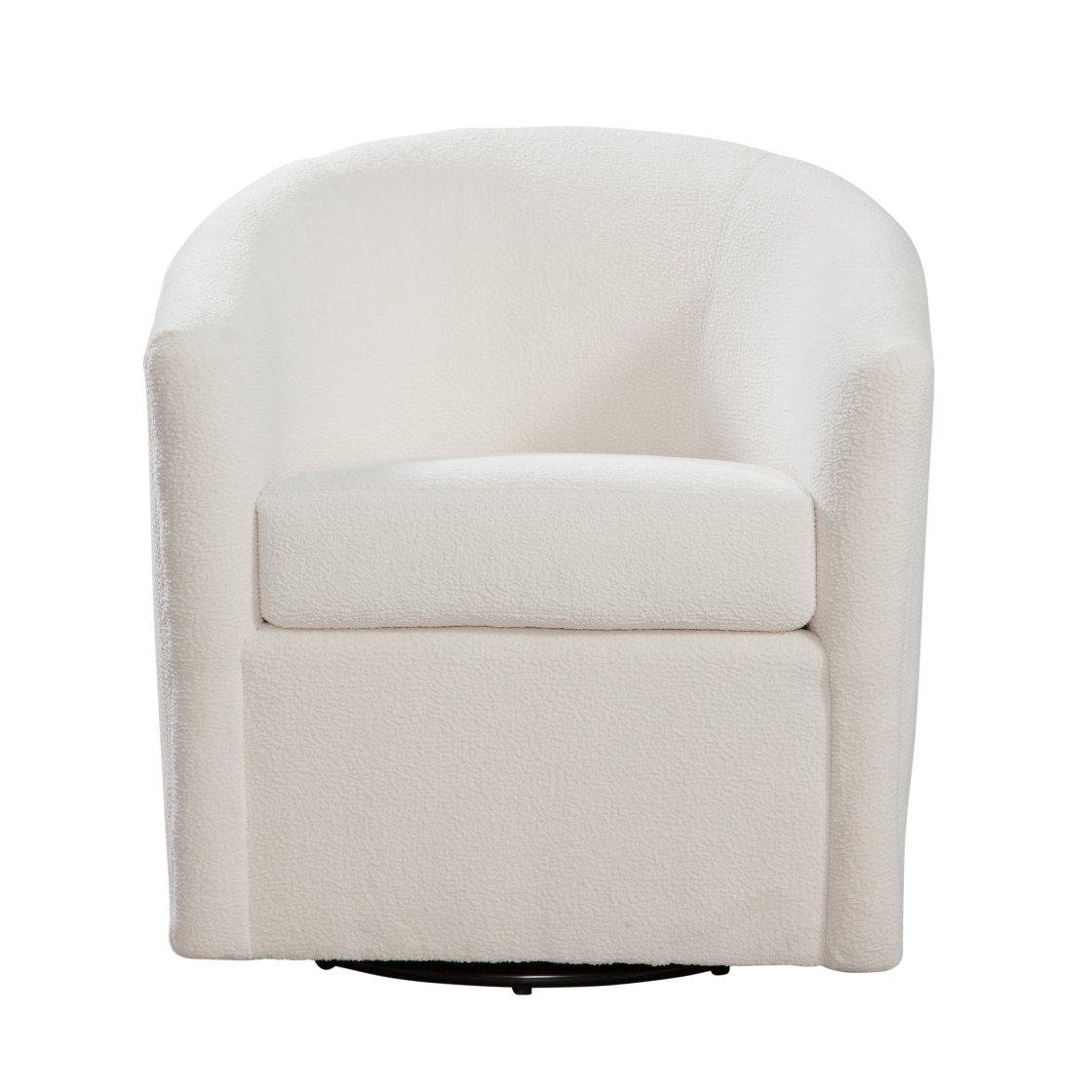 Latitude Run® Modern Oaklynn Barrel Style Swivel Accent Chair In ...
