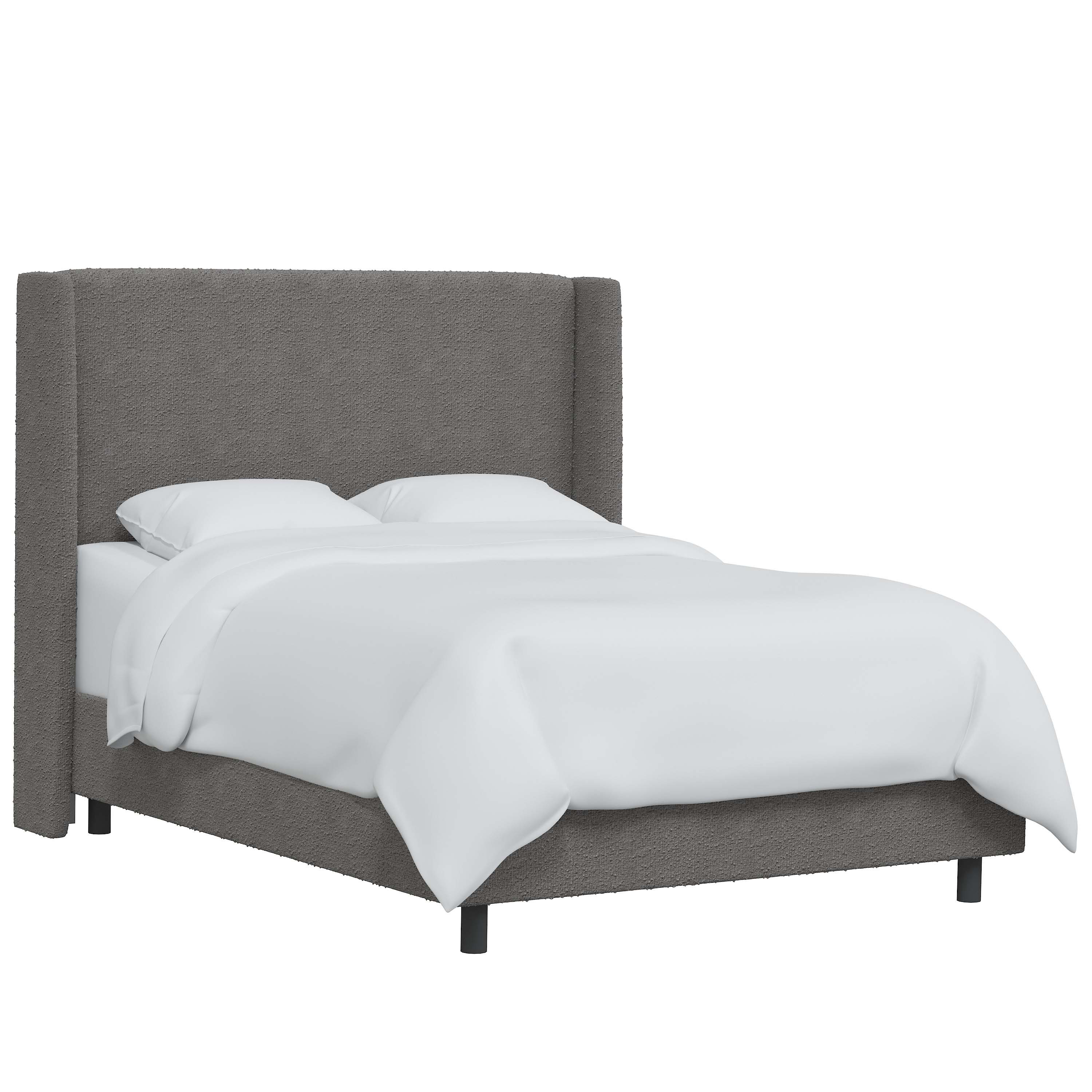 Tilly Upholstered Wingback Bed Color Luxe Emerald Velvet Size Full