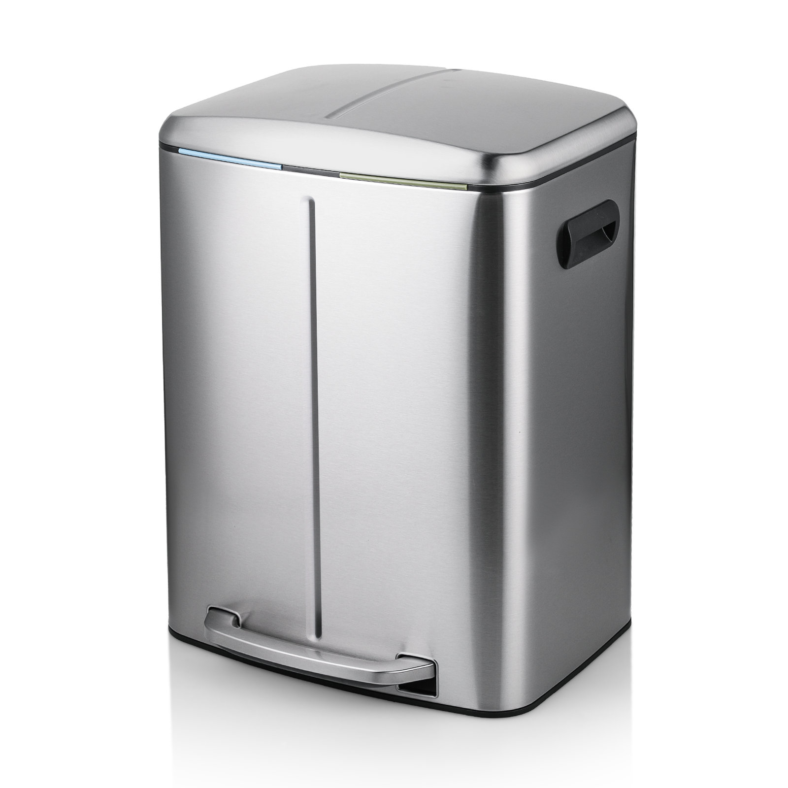 MoNiBloom 10 Gallon Trash Can, Recycle Bin with Dual Removable Inner ...