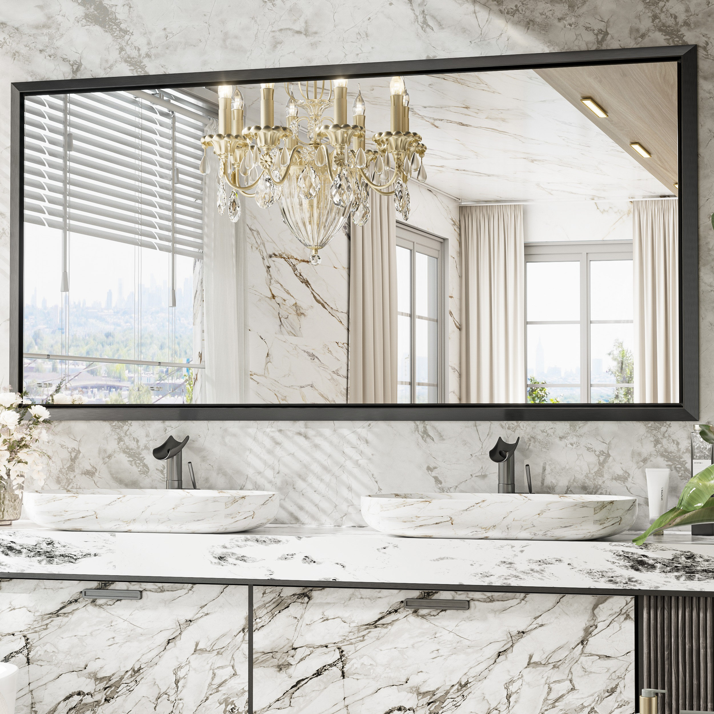 Ebern Designs Sweeny Bathroom Vanity Mirror Decorative Wall Mirror ...