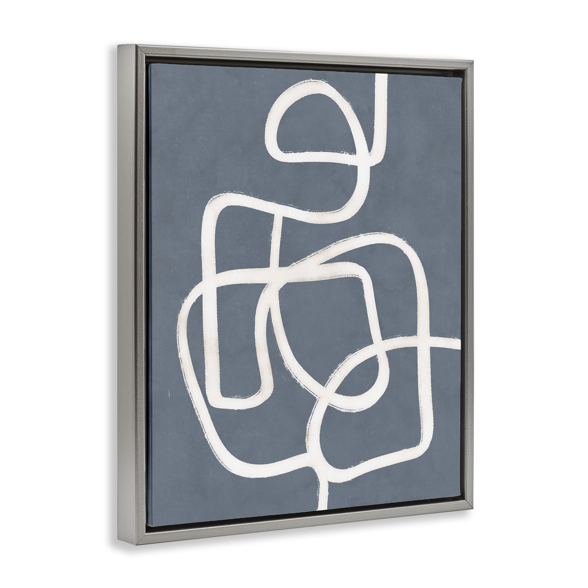 Wrought Studio™ Blue Freeflow Line Floater Canvas Wall Art by Nina Blue ...