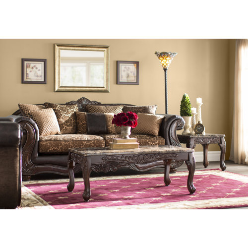 Lark Manor Englehart 95.5" Rolled Arm Sofa with Reversible Cushions ...