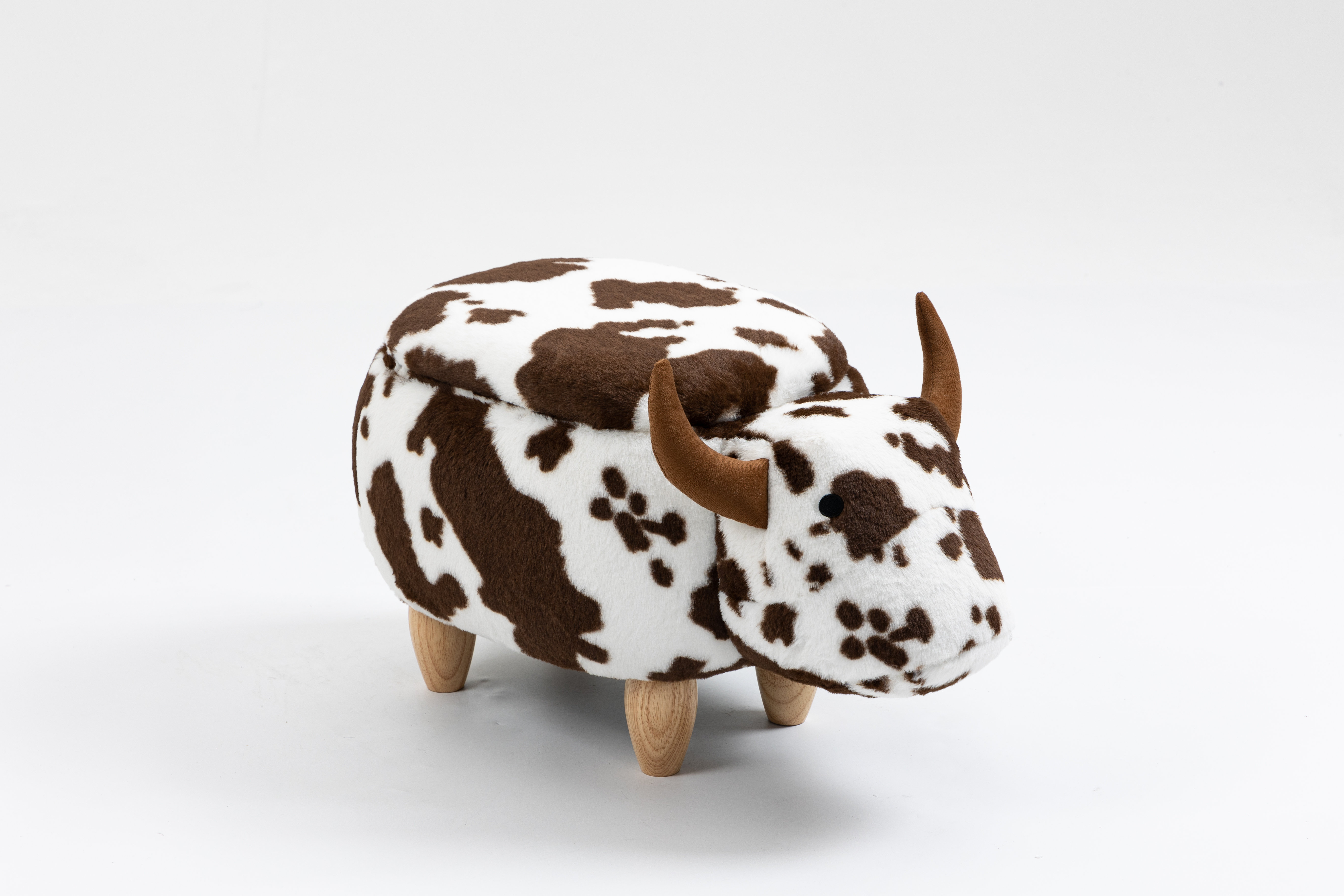 Zoomie Kids Bough 14.17" Wide Cow Storage Ottoman & Reviews | Wayfair