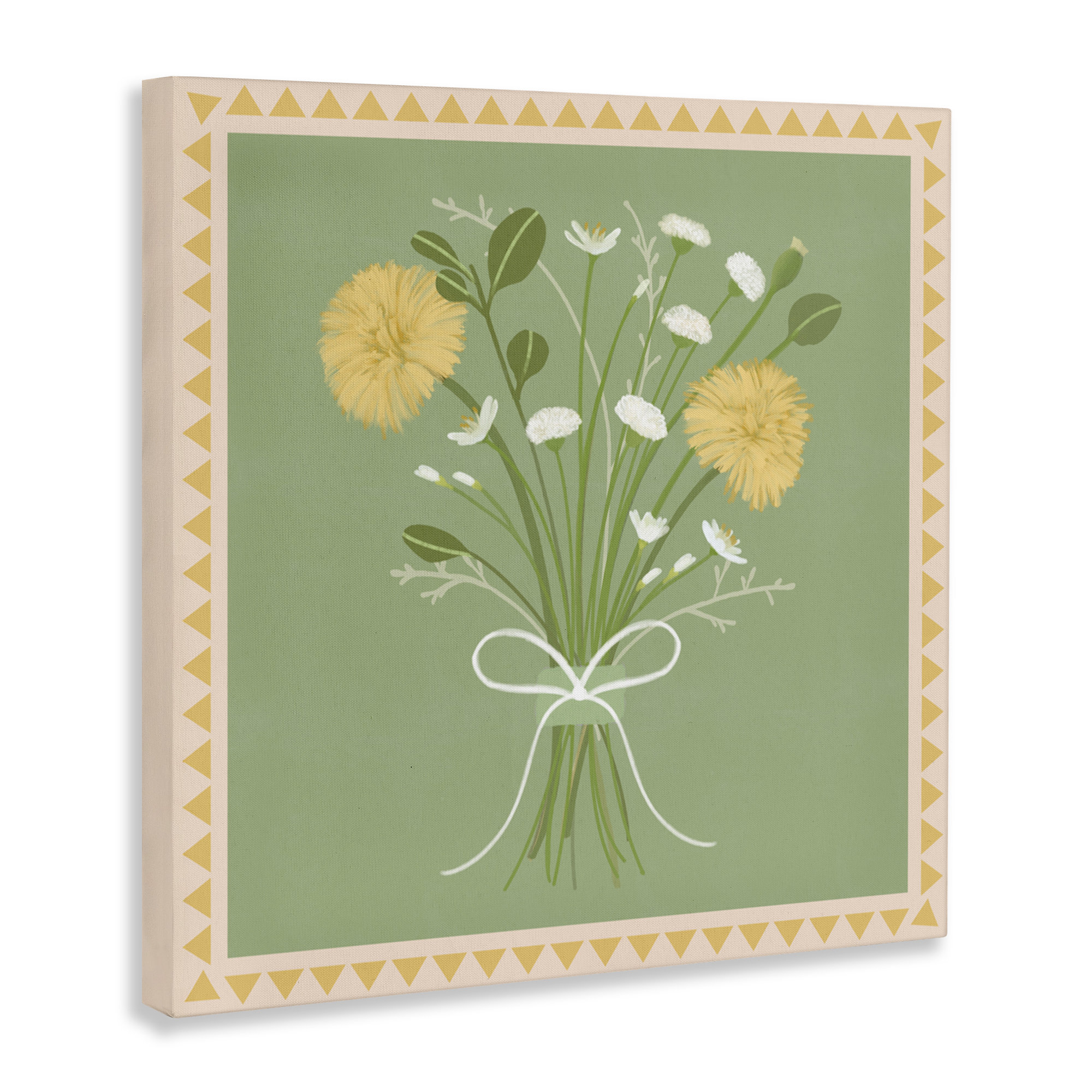 Ophelia & Co. Bordered Spring Bouquet Canvas, design by Adrienne Morris | Wayfair