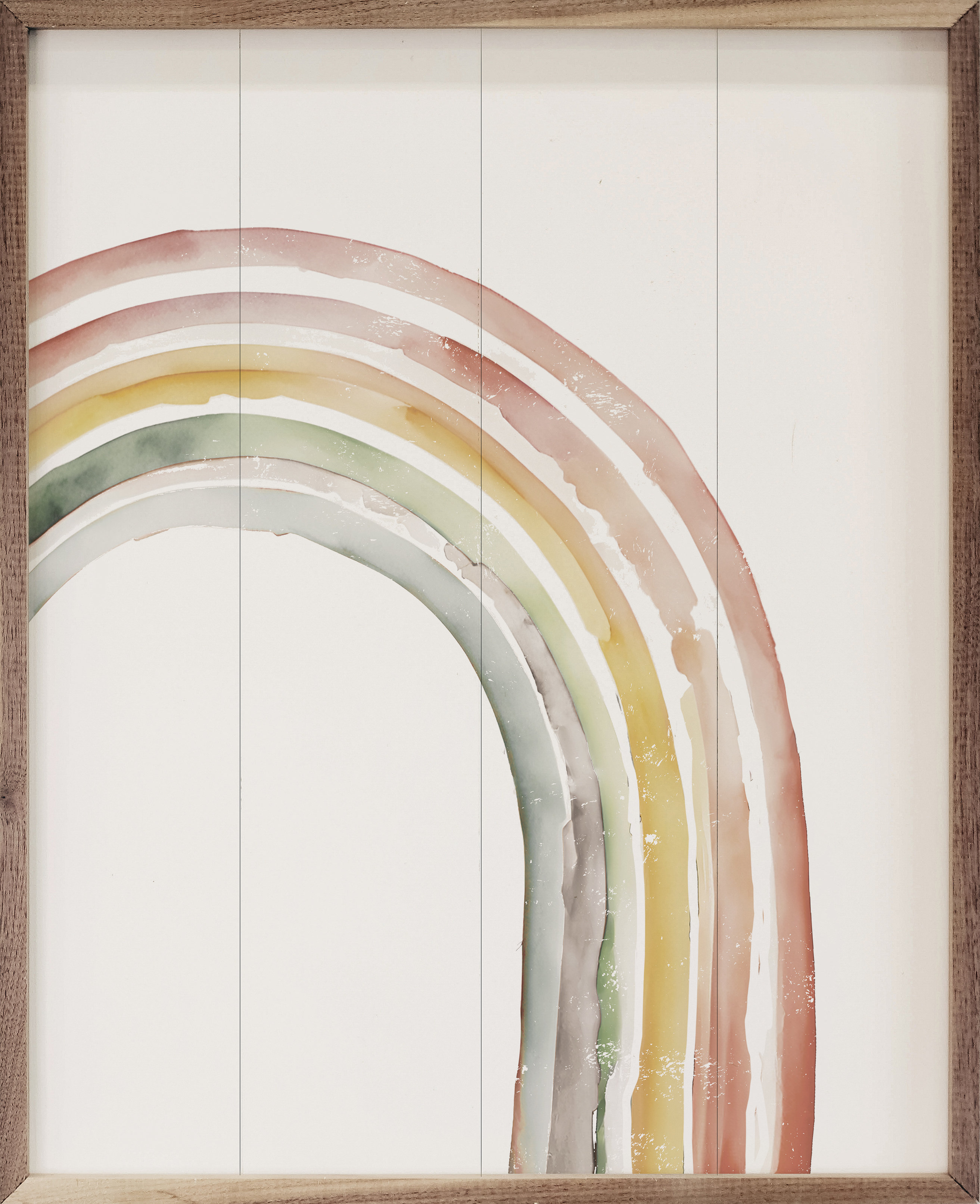 Gracie Oaks Pretty Rainbow White | Wayfair