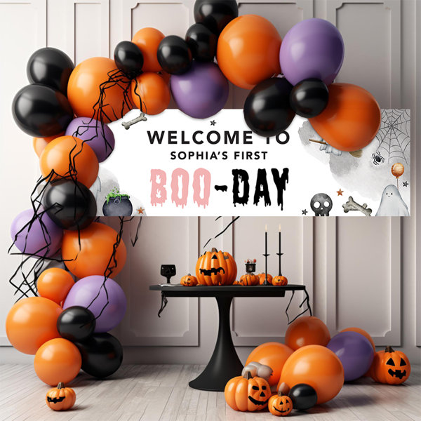 Koyal Wholesale Custom Halloween 1St Birthday Banner, First Boo Day ...
