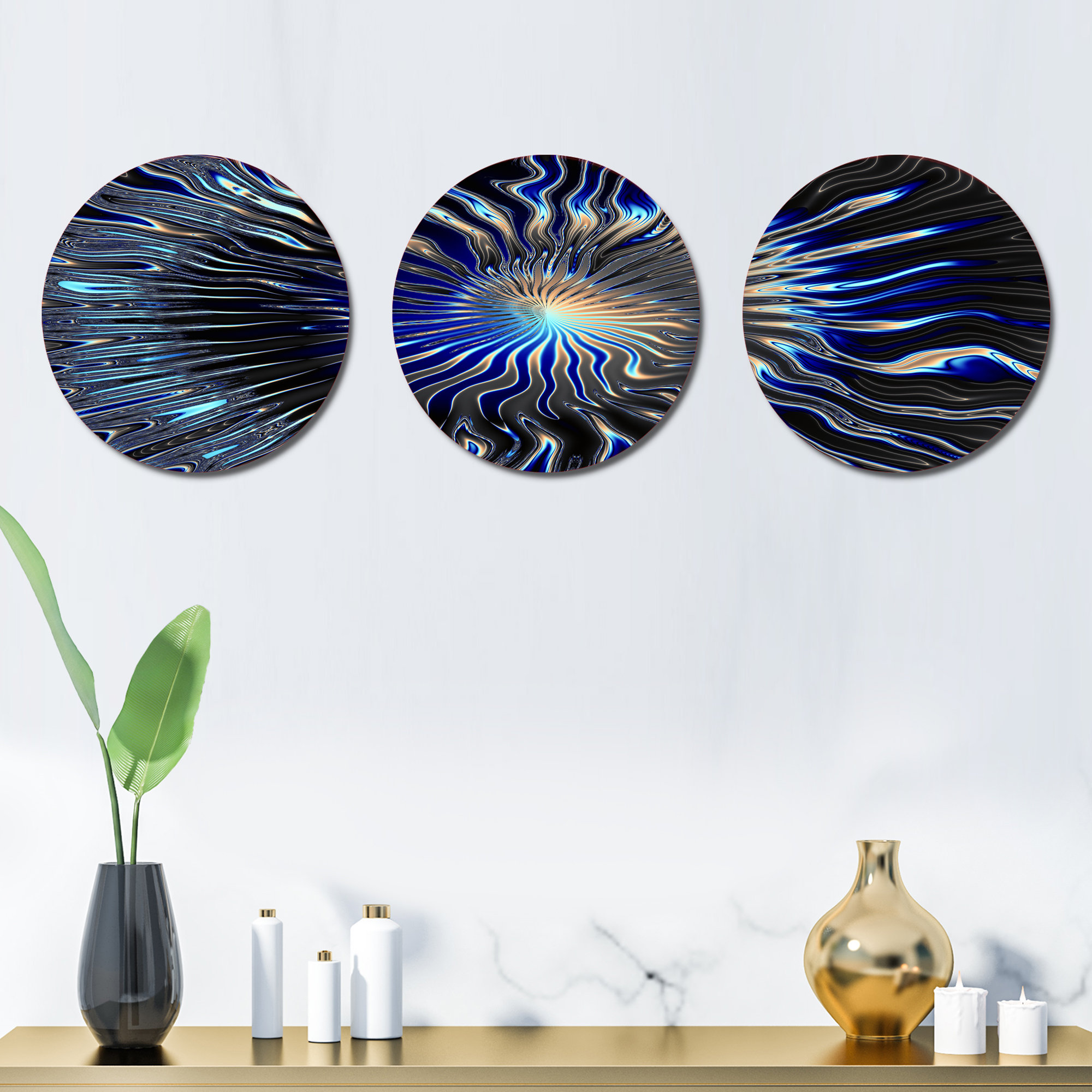 Orren Ellis Blue Rays From The Circle " Rays From The Circle " 3 ...