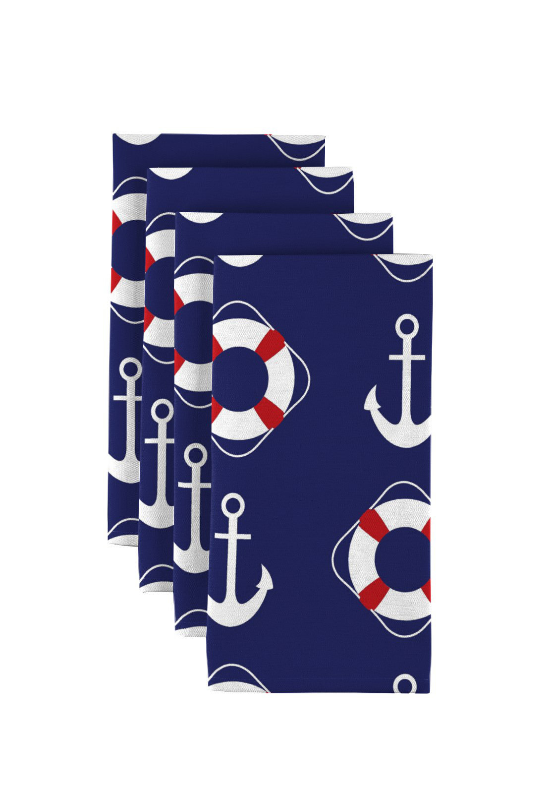 Fabric Textile Products, Inc. Nautical Anchors and Life Savers 18 ...