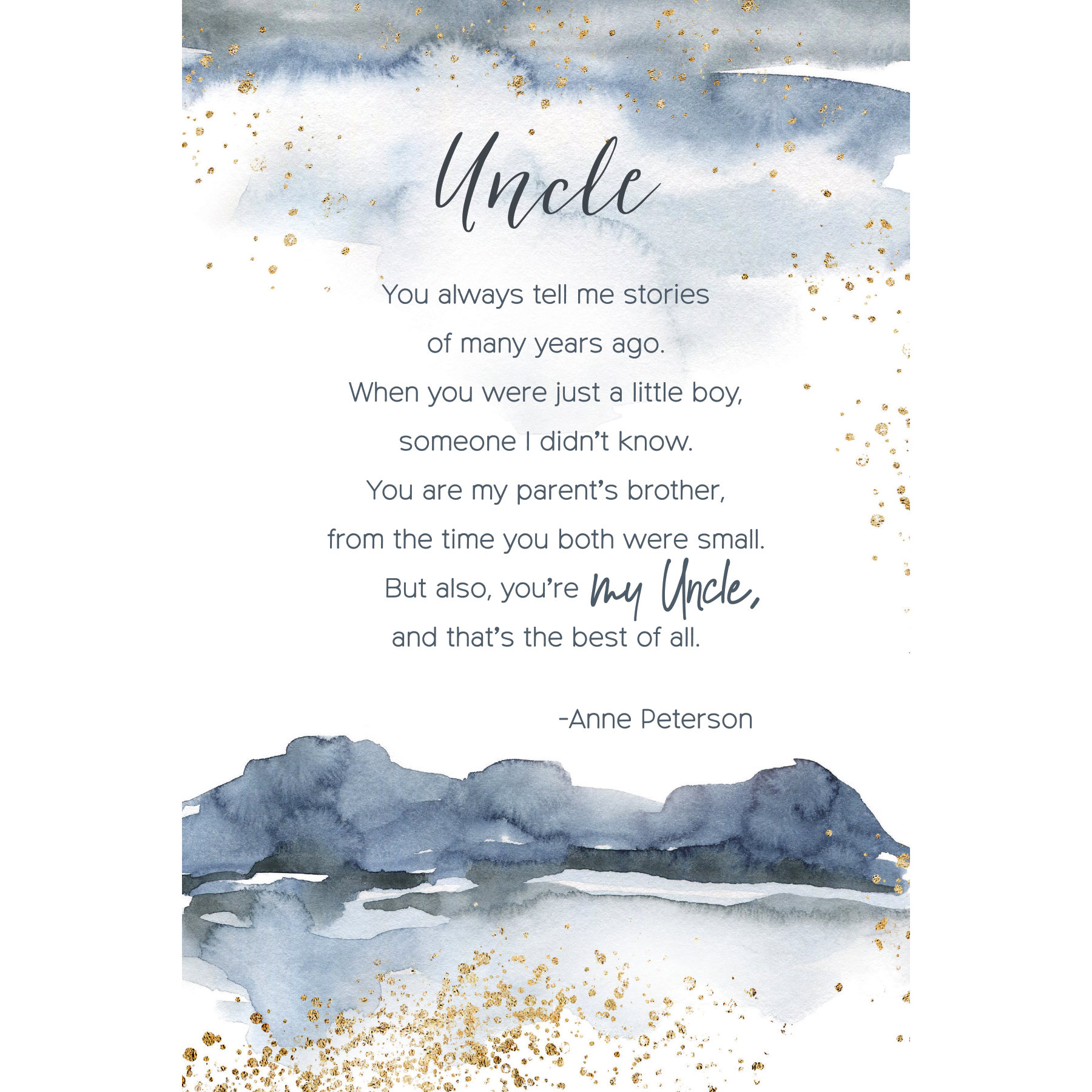 Trinx Uncle Inspirational Wood Plaque 6 Inches X 9 Inches - Wayfair Canada