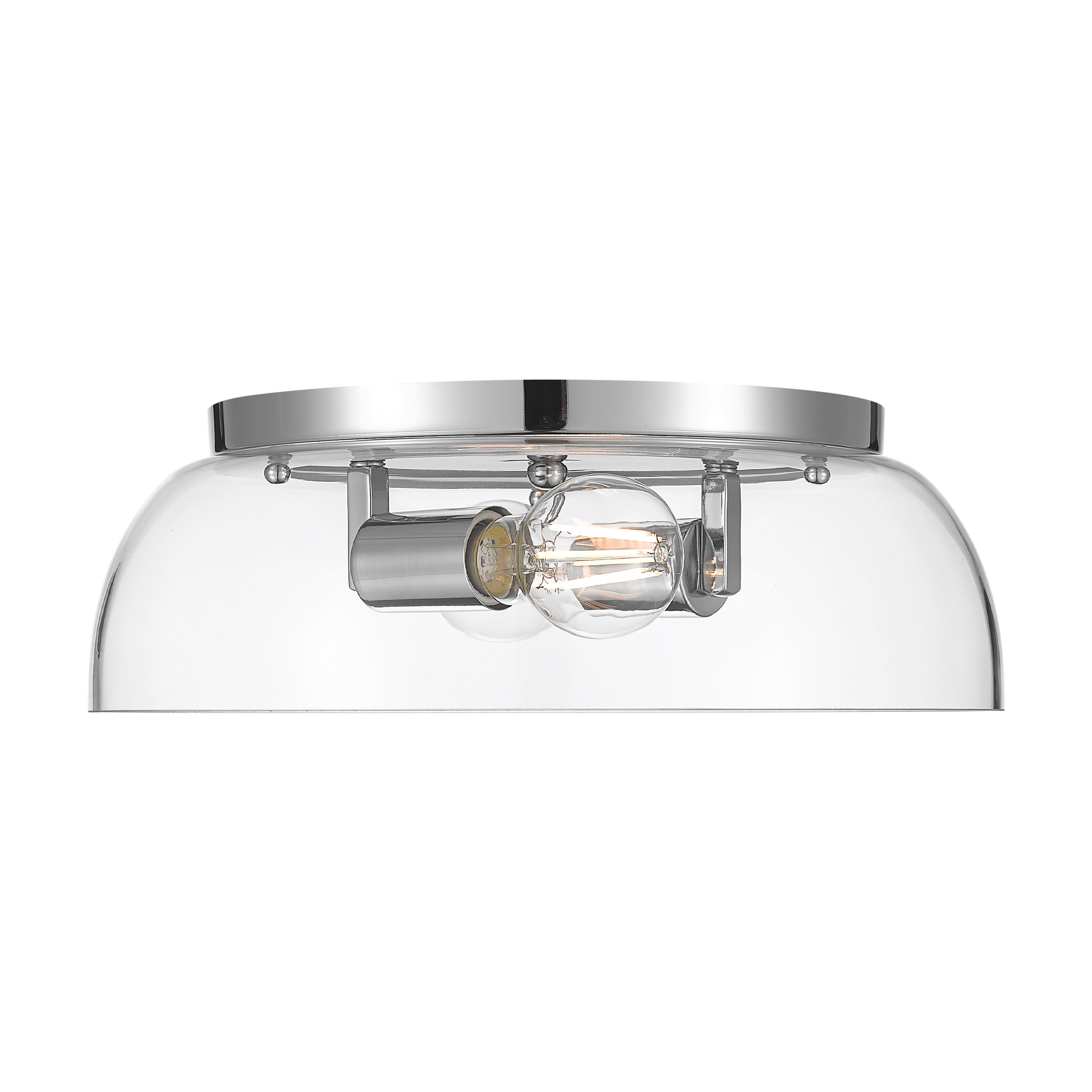 Lark Manor Iftimie 14" Flush Mount with Clear Glass - Wayfair Canada