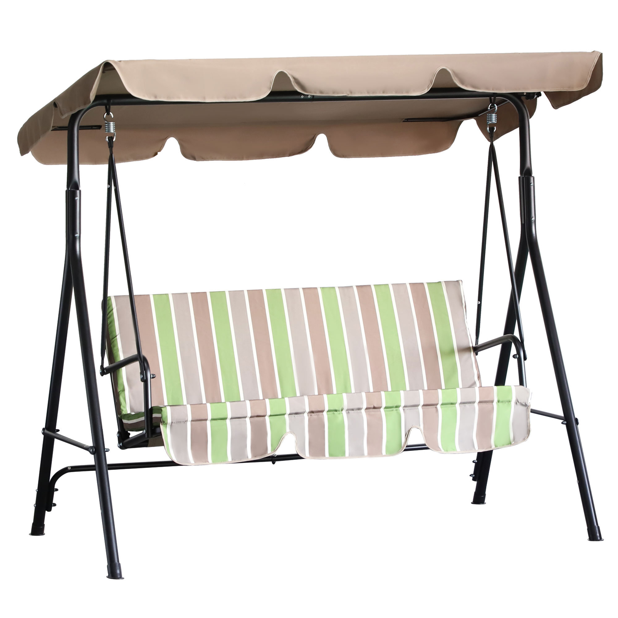 Arlmont & Co. Sturdy and Durable Outdoor Swing with Steel Brackets with ...