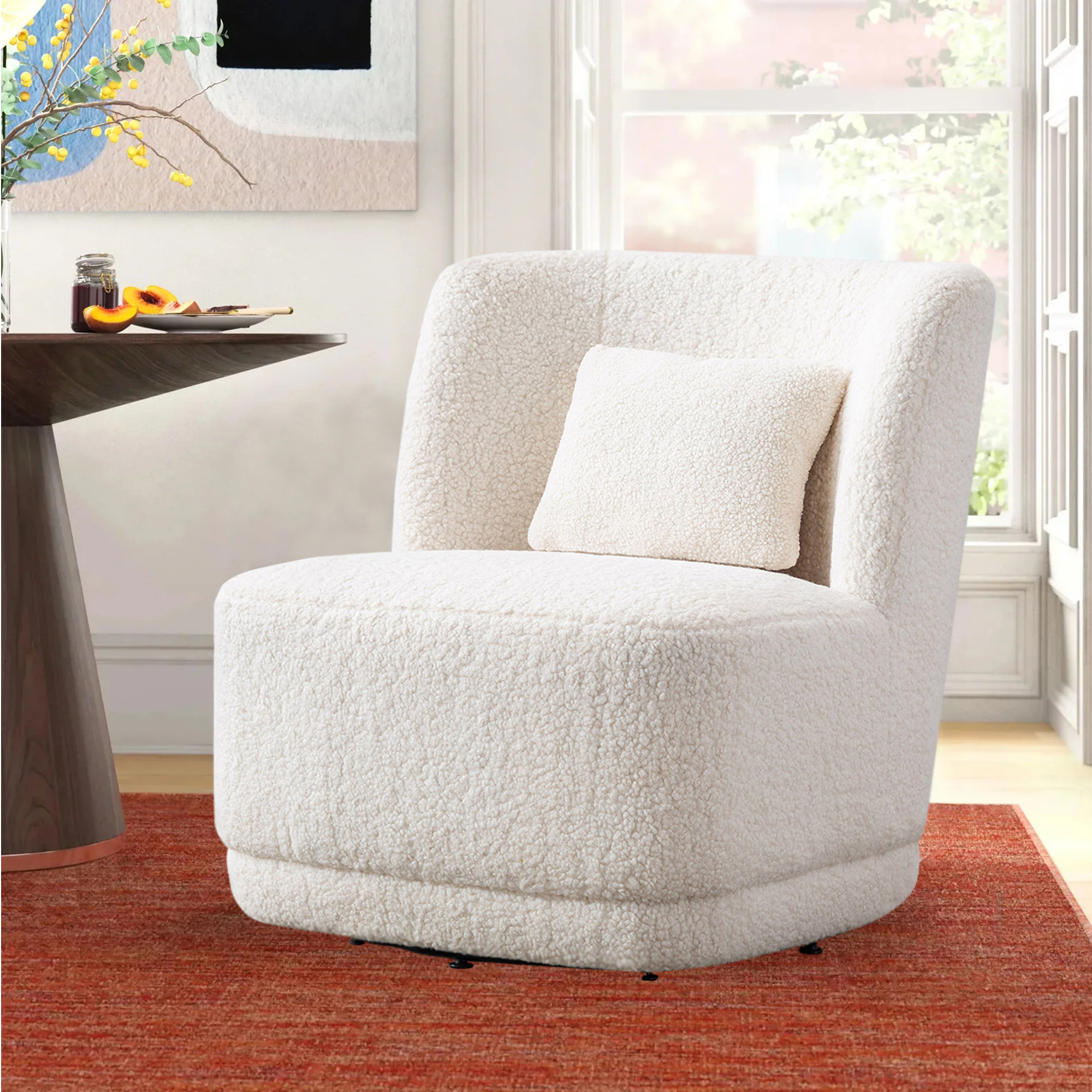 Latitude Run® Lederrick Swivel Barrel Chair | Wayfair