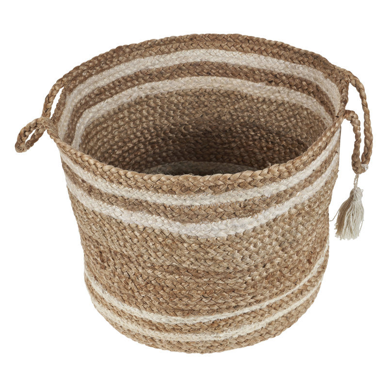 Breakwater Bay Hand-Crafted Natural Jute Basket & Reviews | Wayfair