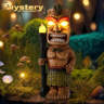 Trinx Outdoor Tiki Statue Garden Decoration: Solar Powered Tiki ...