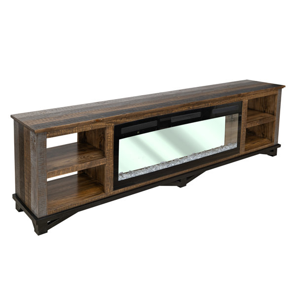 International Furniture Direct Loft Brown Electric Fireplace | Wayfair
