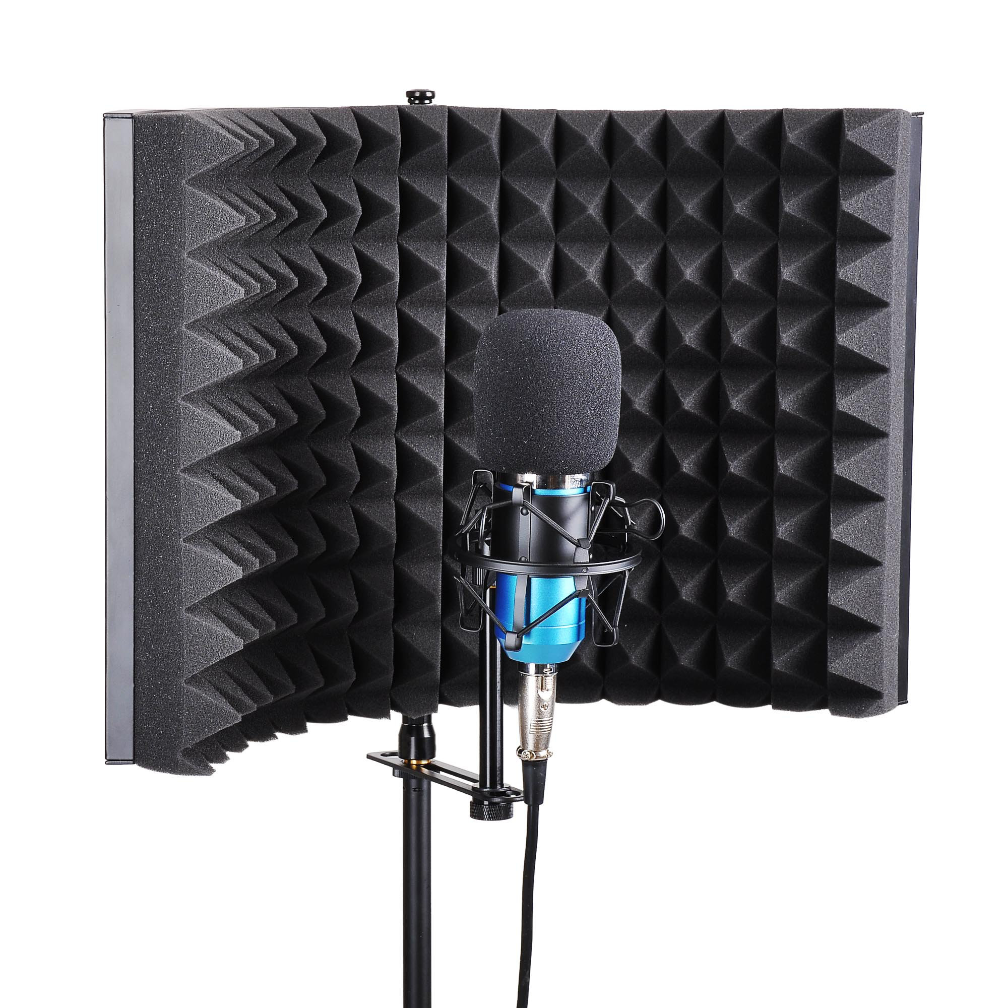 Yescom 20"x14" Studio Microphone Isolation Shield 2.4" Thick Acoustic ...
