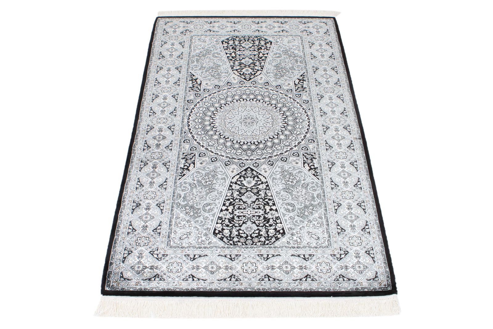 Home and Rugs 3x5 Black and Ivory Turkish Antep Rug | Wayfair
