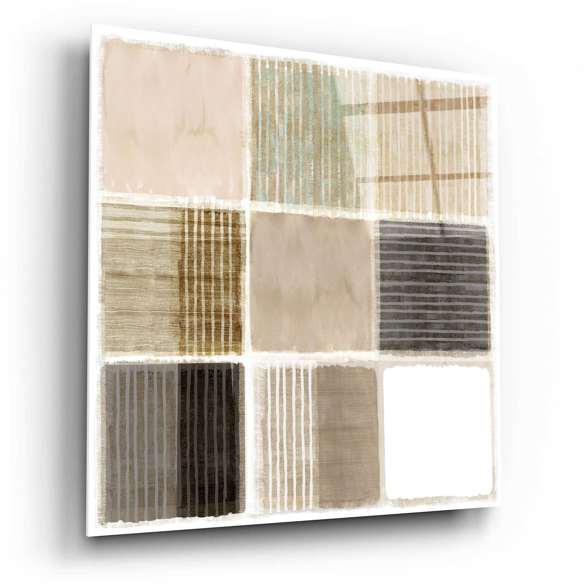 Gracie Oaks Zaveah Natural Patchwork III On Plastic/Acrylic by Flora ...