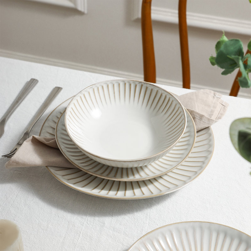 Stone Lain Linea 24-Piece Dinnerware Set Stoneware | Wayfair