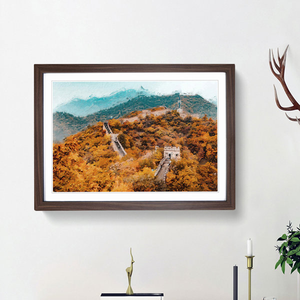 East Urban Home The Great Wall of China - Picture Frame Painting Print ...