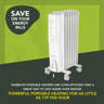 Warmlite Oil Filled Radiator with 3 Power Settings and Adjustable ...