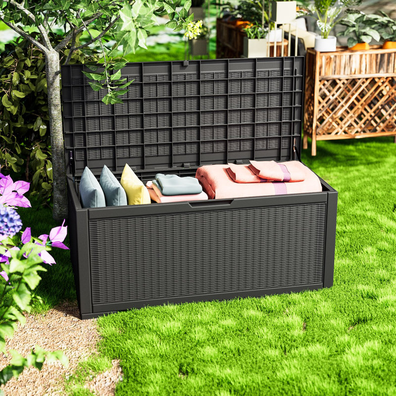 Furmax Outdoor Water Resistant Deck Box Storage For Outdoor Pillows ...