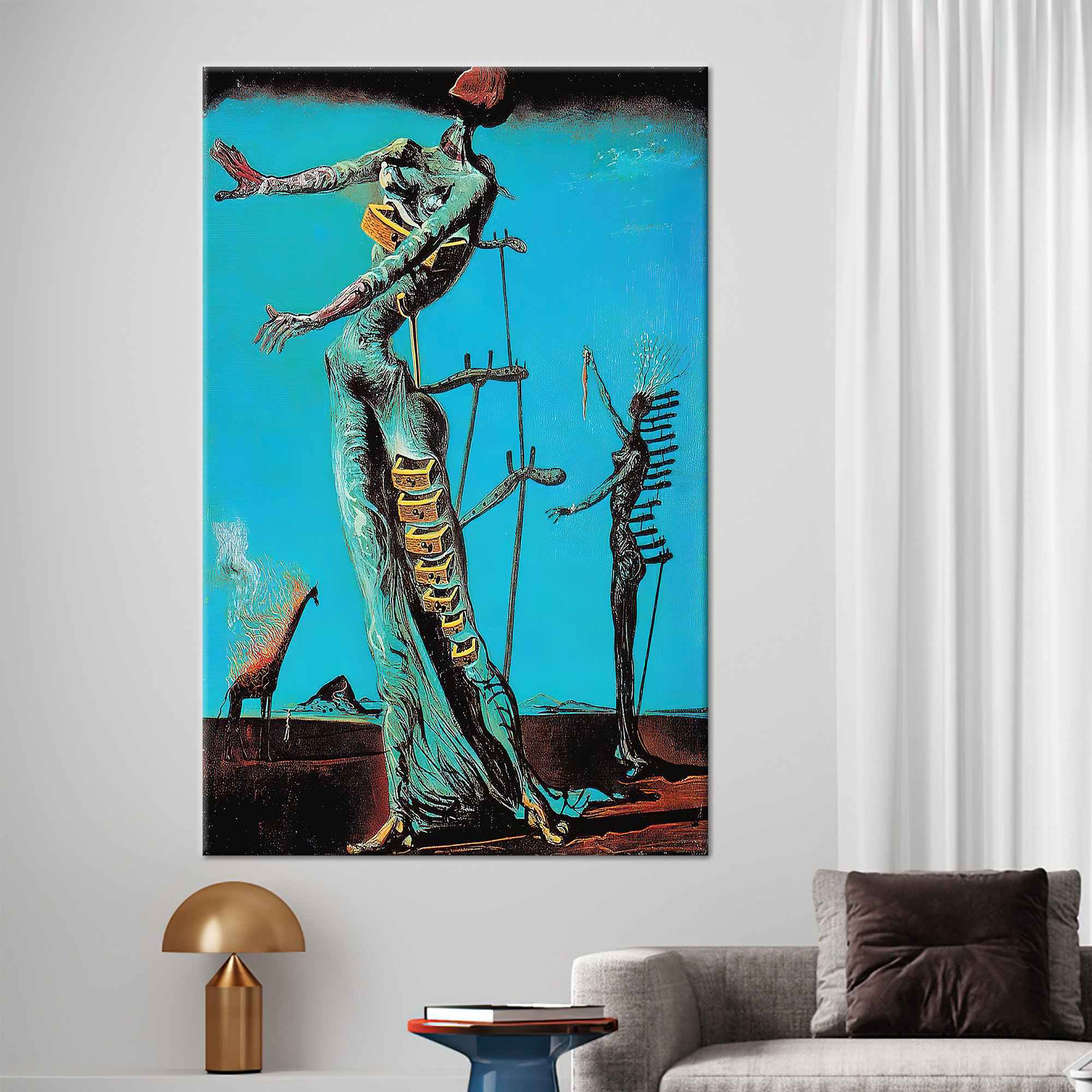 kayra export The Burning Giraffe, Dali Giraffe Wall Decor, Reproduction ...