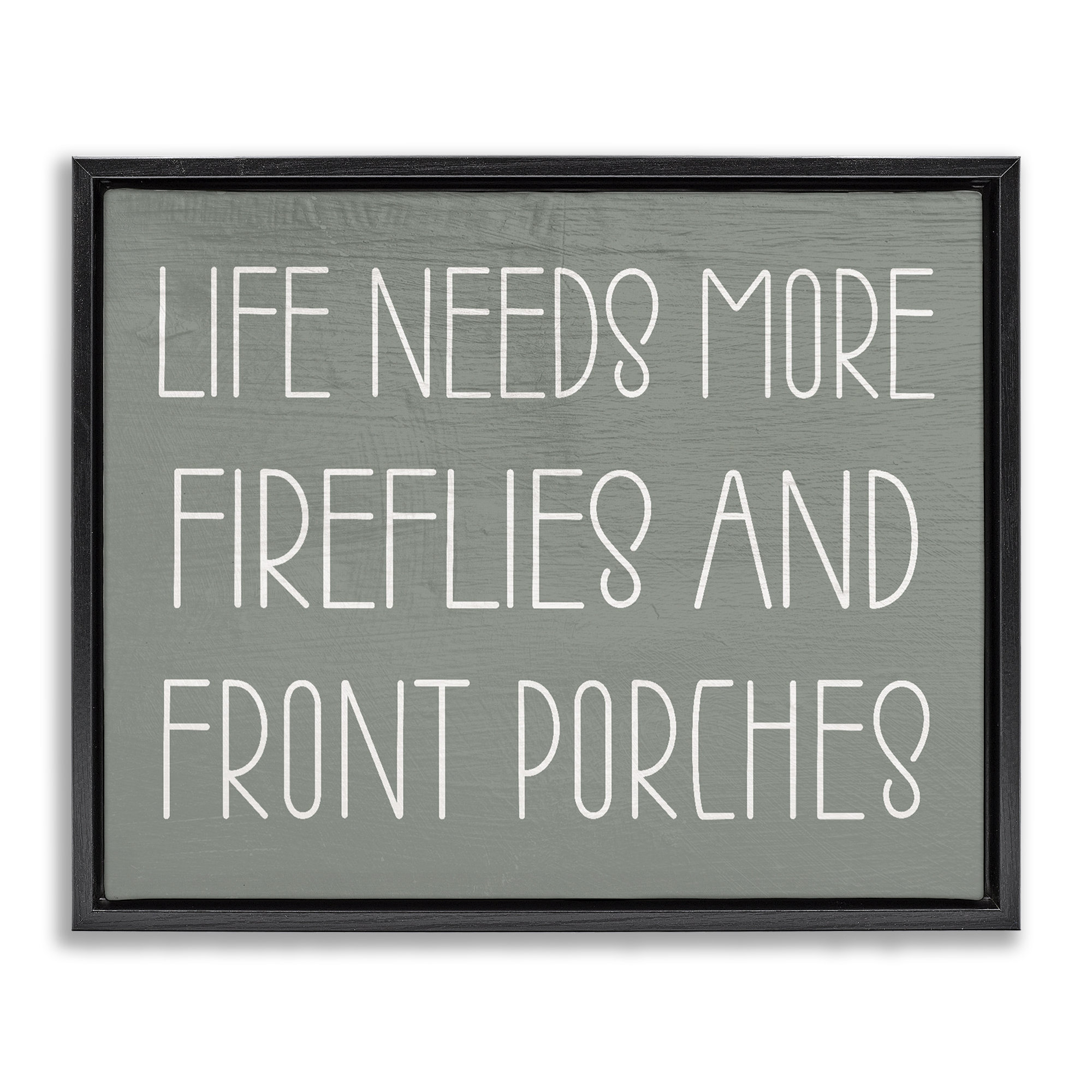 Latitude Run® Fireflies & Front Porches Floating Frame, design by Lil ...