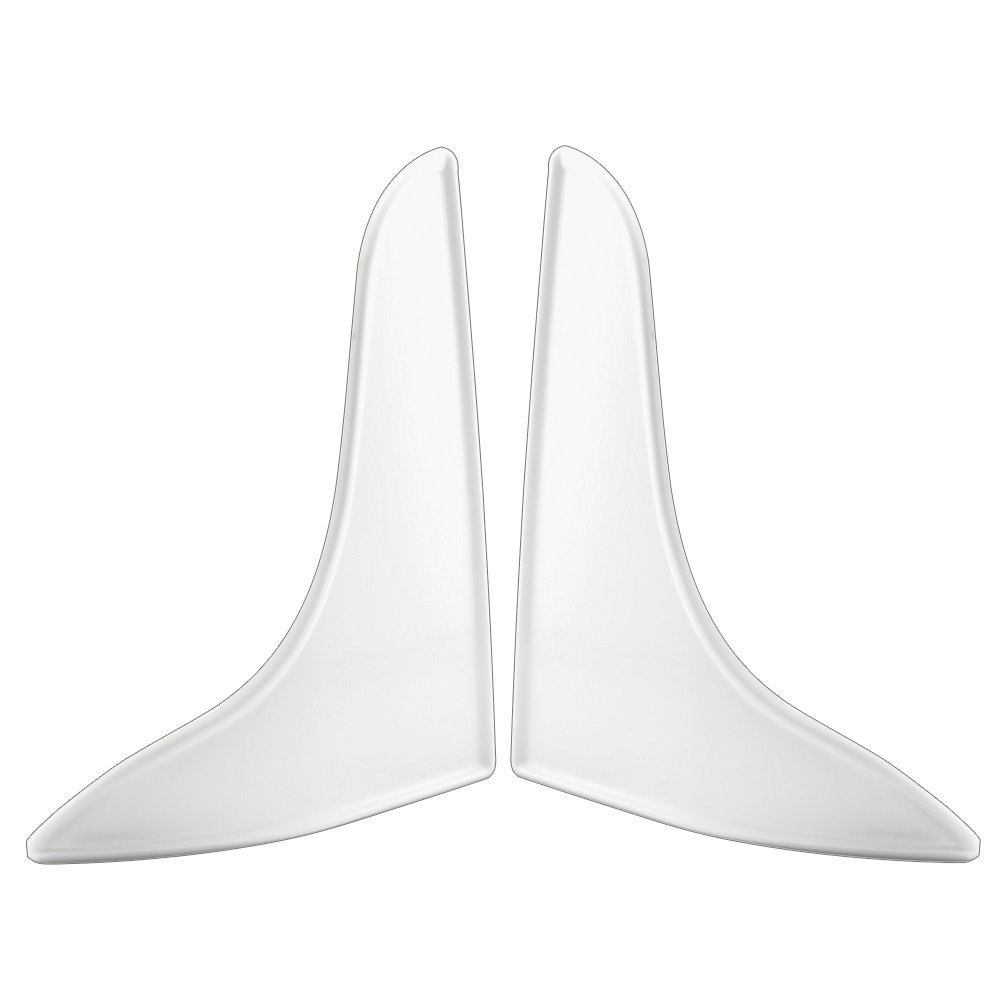 Prime-Line 10-3/4 in., White Plastic, Curved Splash Guard Accessory (1 ...