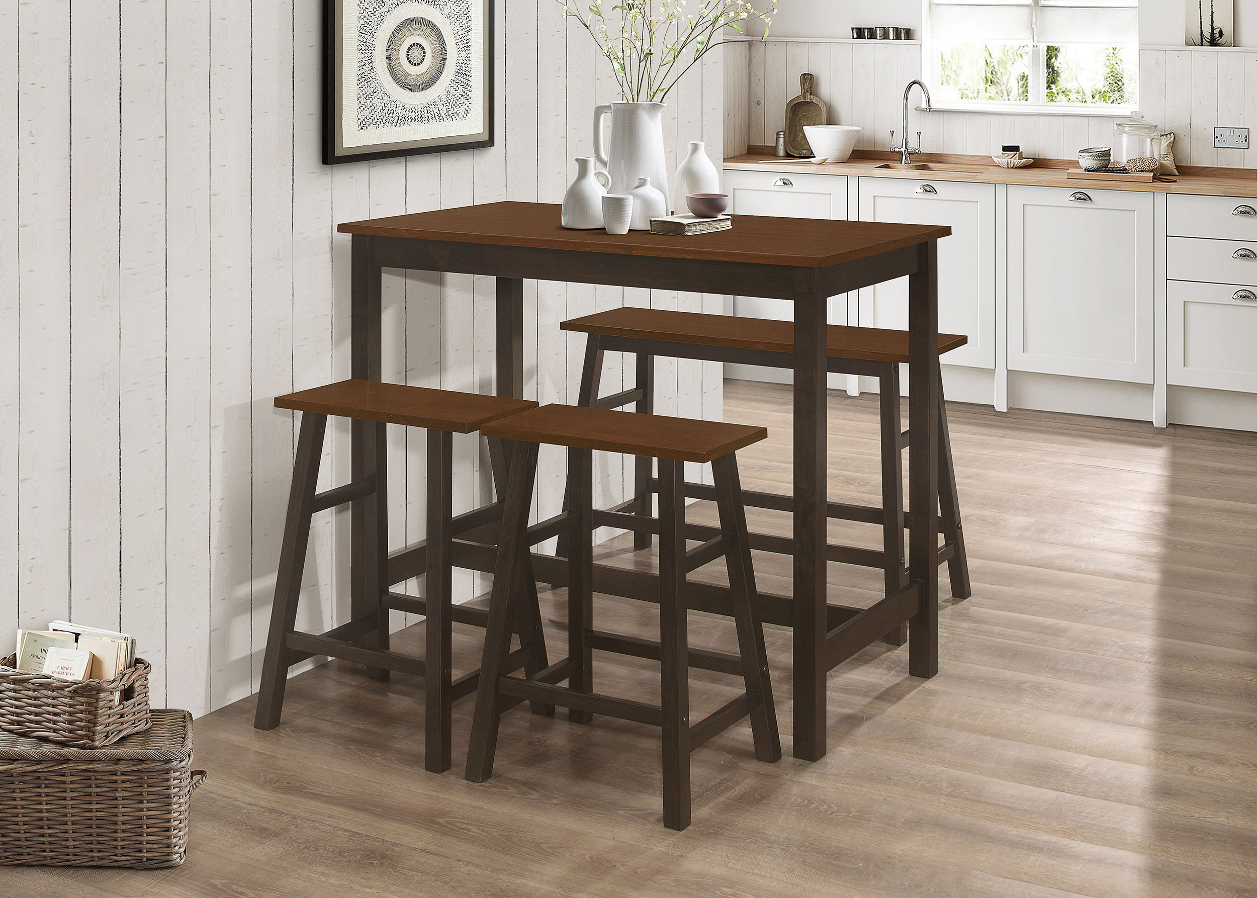 17 Stories 4 - Person Counter Height Dining Set - Wayfair Canada