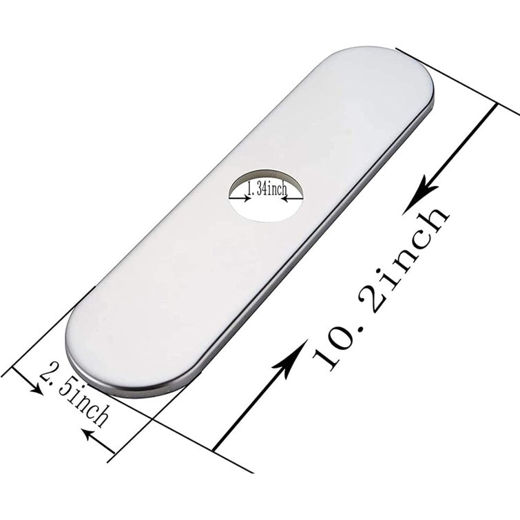 Greenspring Chrome Sink Hole Cover Escutcheon Round 10" Bathroom Or ...